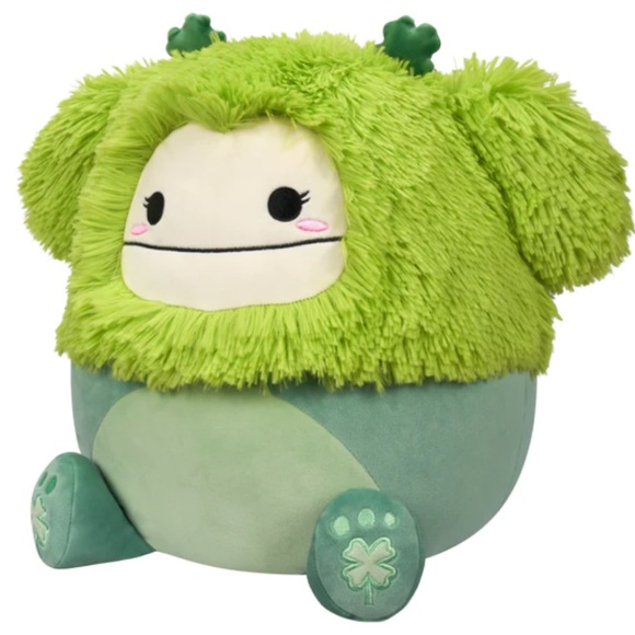 Squishmallows | Other | Nwt 2 Bren The Bigfoot St Patricks Day Shamrock ...
